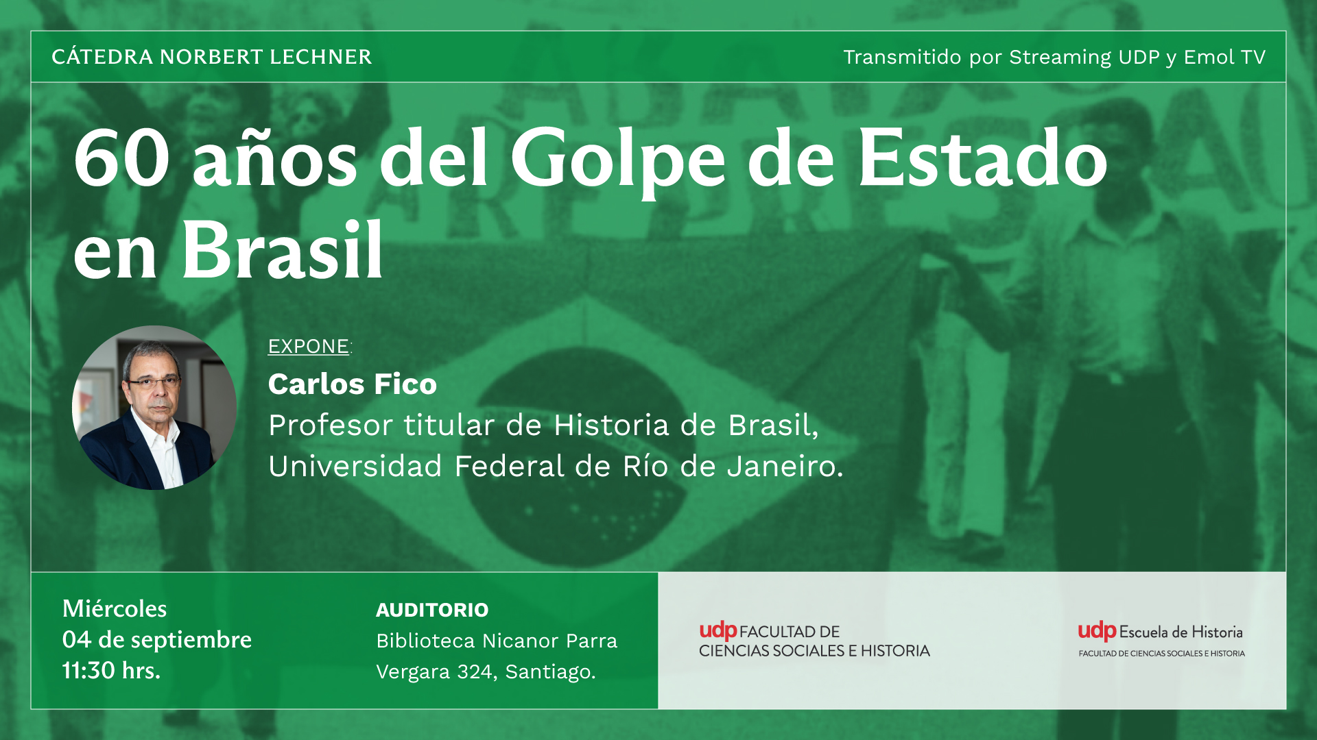 04 de septiembre: Cátedra Norbert Lechner: 60 años del golpe de Estado ...
